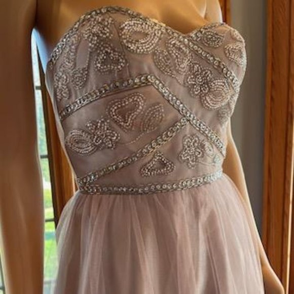 Jump | Dresses | Jump Coffee Beads Tulle Strapless High Waist Wedding ...